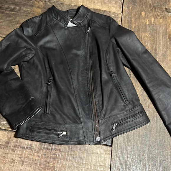 Vera Pelle | Jackets & Coats | Vera Pelle Italian Leather Moto Jacket ...